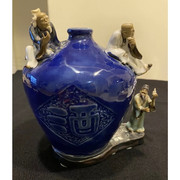 no brand | Art | Rare Vintage Feng Shui Shiwan Chinese Mud Men Vase3 ...